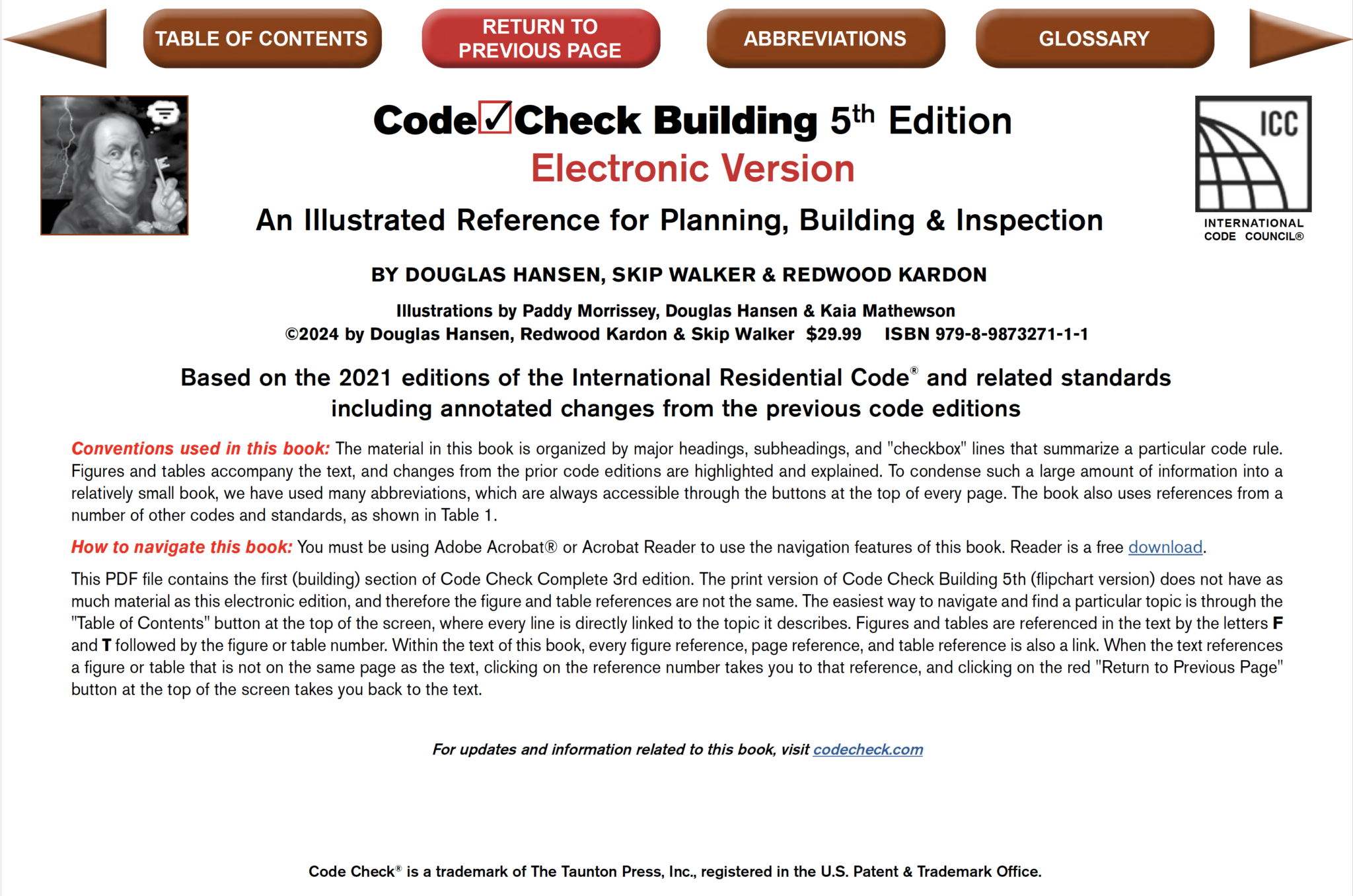 Code Check Building 5th edition eBook - Code Check